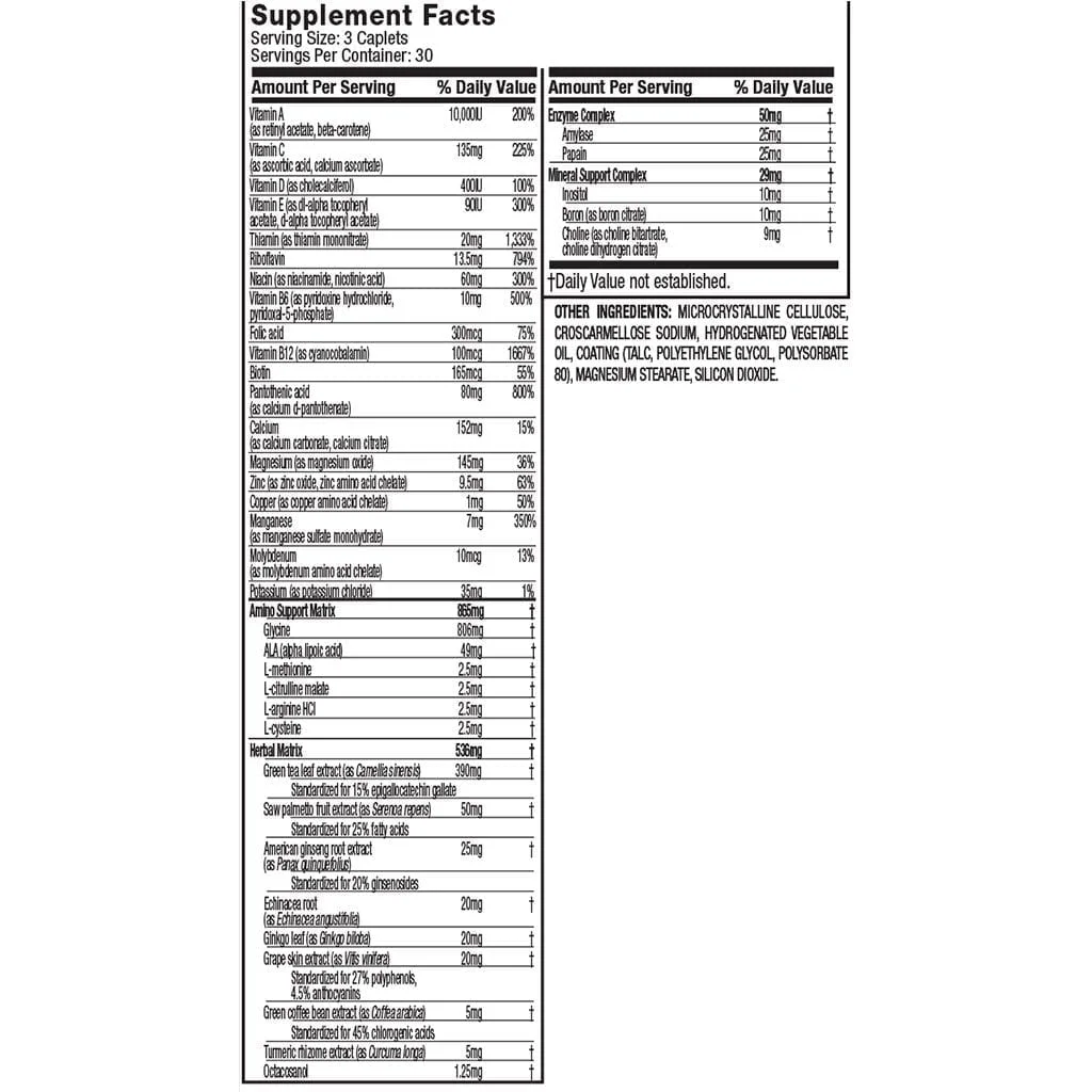 Muscletech Platinum Multivitamin 90 Tablets | Super Supplement