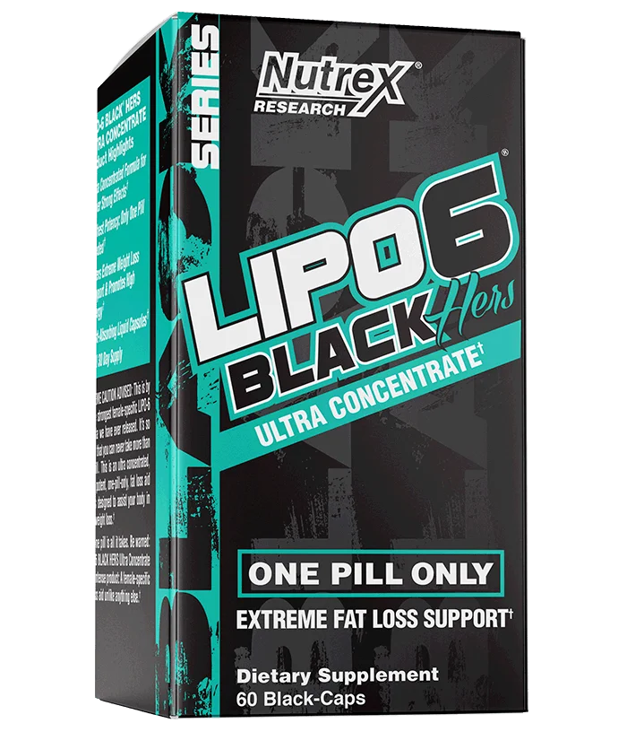 Nutrex Research Lipo-6 Black HERS 60 Capsules | Super Supplement