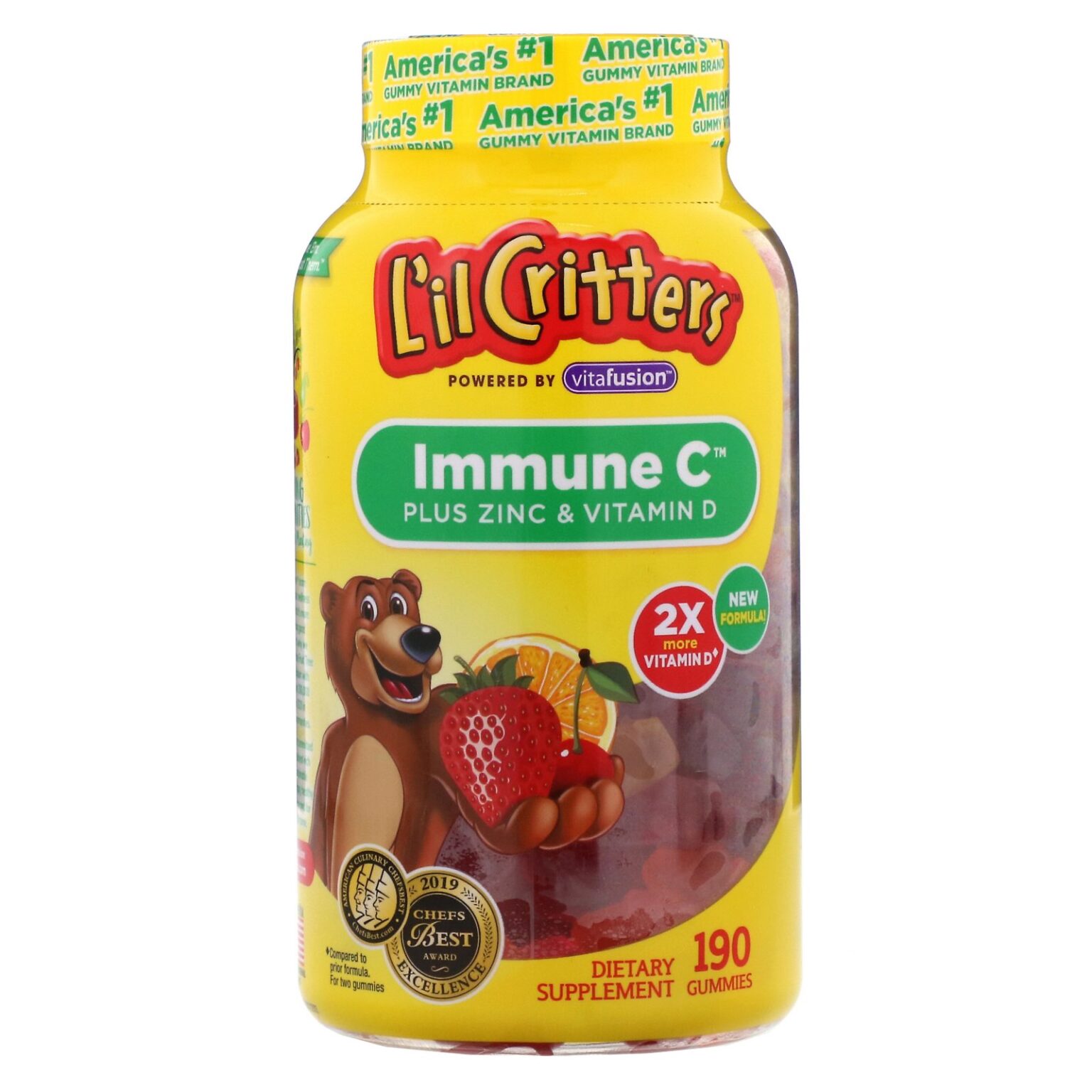 Lil Critters Immune C™ Plus Zinc and Vitamin D | Super Supplement