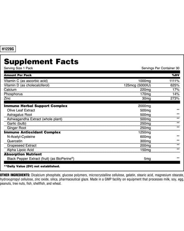 Universal Nutrition Animal IMMUNE Pak 30 Packs | Super Supplement