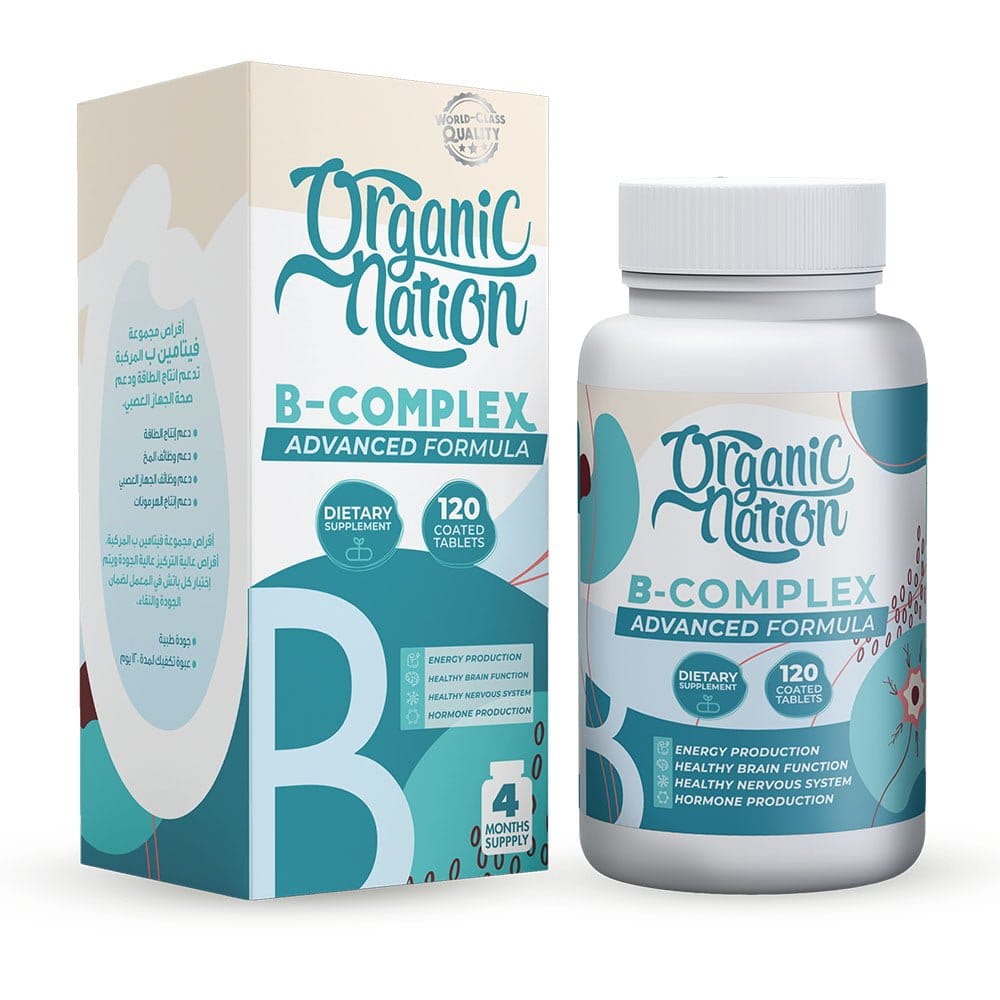 Organic Nation B-Complex 120 Tablets | Super Supplement