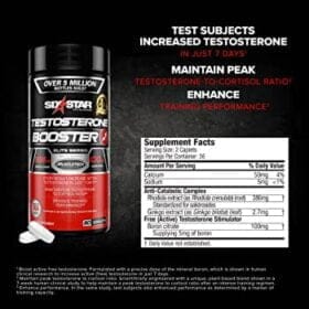 Muscletech Six Star Testosterone Booster 60 Caplets | Super Supplement
