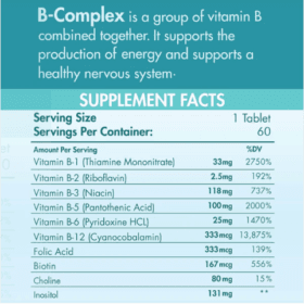 Organic Nation B-Complex 60 Tablets | Super Supplement