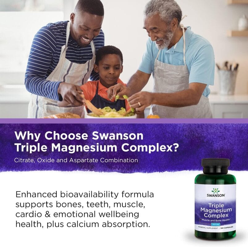 Swanson Triple Magnesium Complex 400 mg | Super Supplement