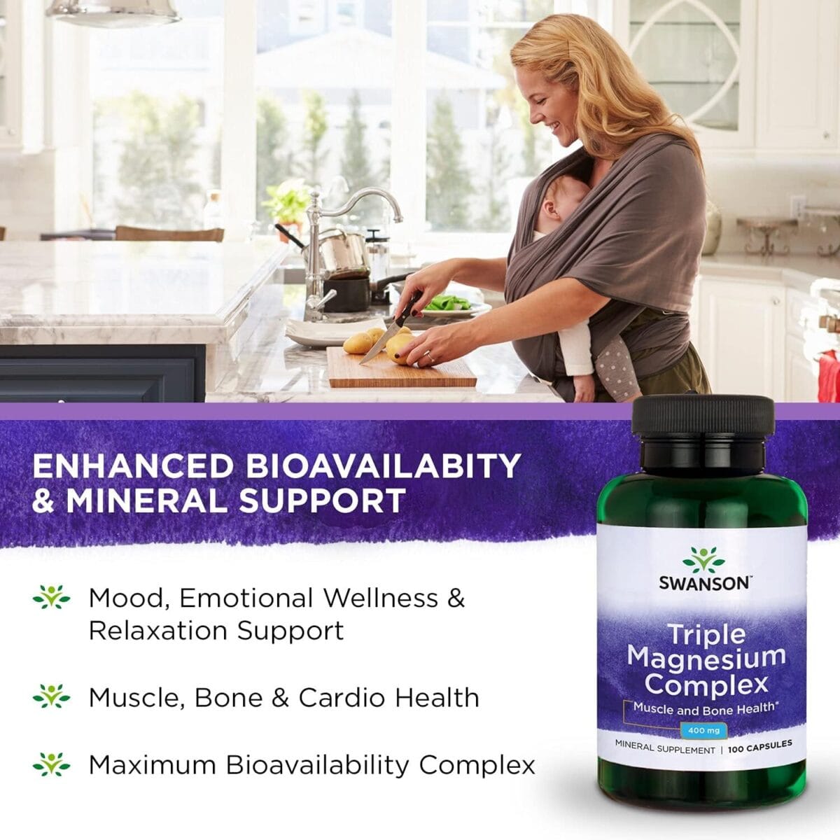 Swanson Triple Magnesium Complex 400 mg | Super Supplement
